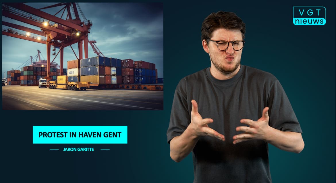Protest in haven Gent - Visual Box